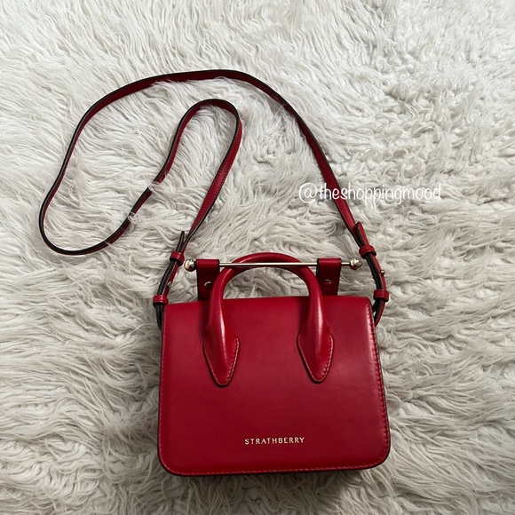 Strathberry | Bags | Strathberry Red Mc Nano Crossbody Bag | Poshmark
